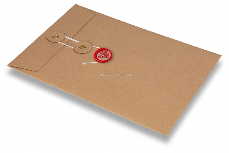 Order envelopes with string and washer closure online ...