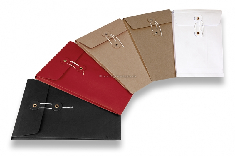 Order envelopes with string and washer closure online ...